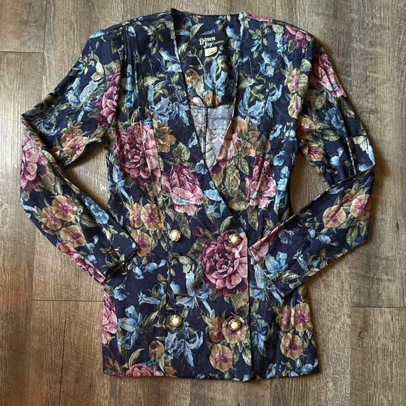 dawn joy fashions | Jackets & Coats | Vintage 8s Dawn Joy Blazer With ...